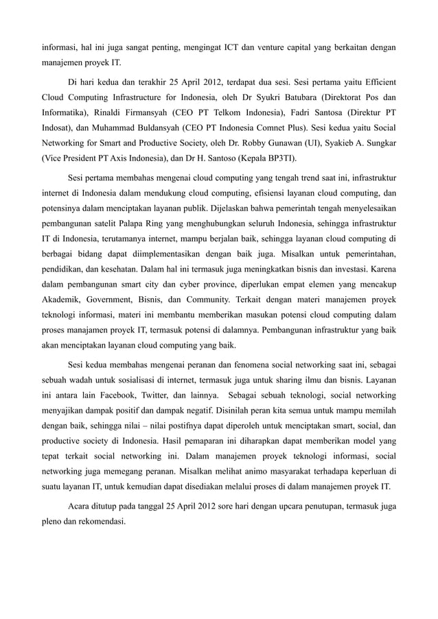 Resume eii 2012 itb | PDF