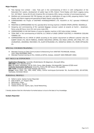 Resume electrical & instrumentation engg 10+ yrs exp | DOC | Civil ...