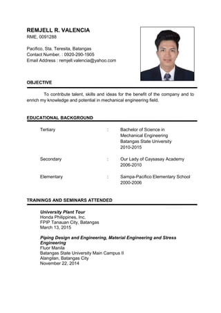 Educational Background In Resume