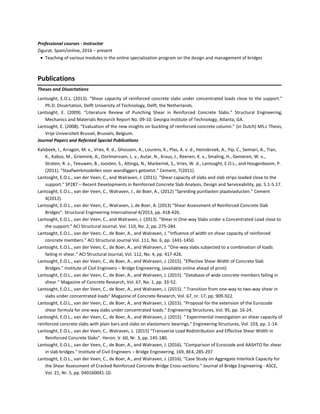 CV Eva Lantsoght | PDF