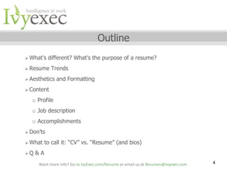 Resume = Personal Brand - How to Get it Right | PPT