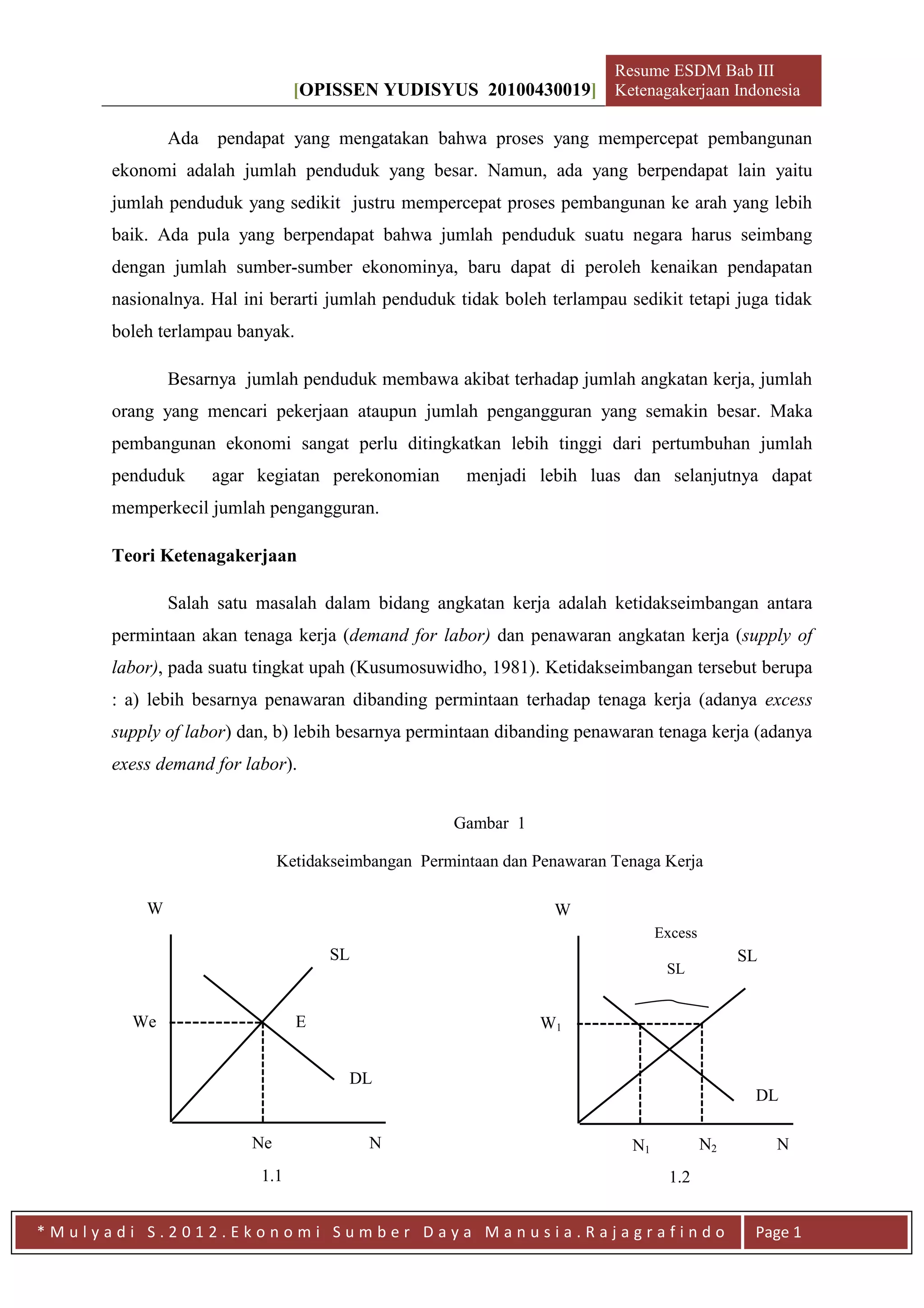Ketenagakerjaan Indonesia | PDF