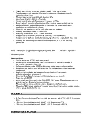 8+ years of Experience in Intune, Tanium, SCCM and Vulnerability ...