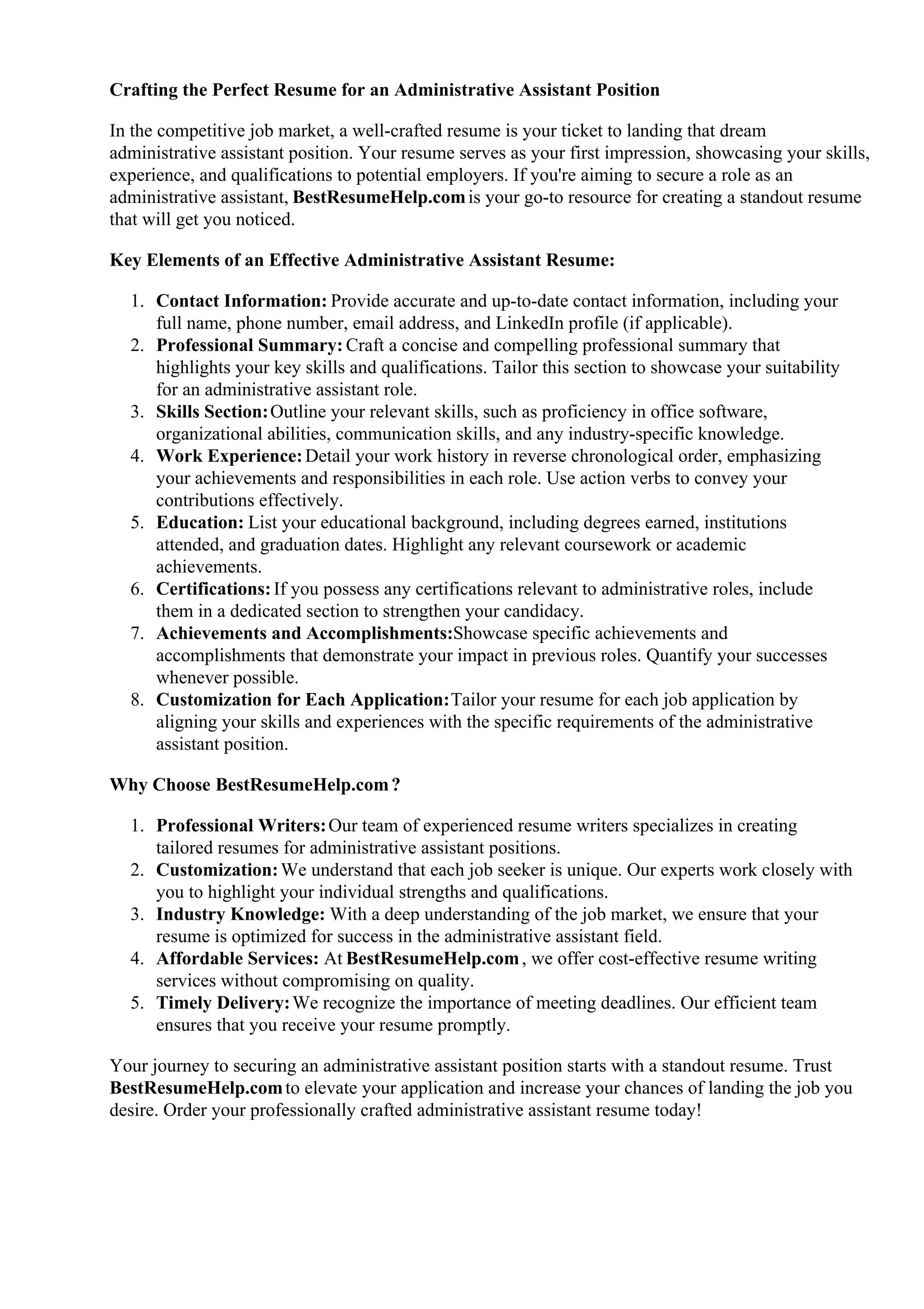 Resume For Assistant Manager. Customization for Ea | PDF