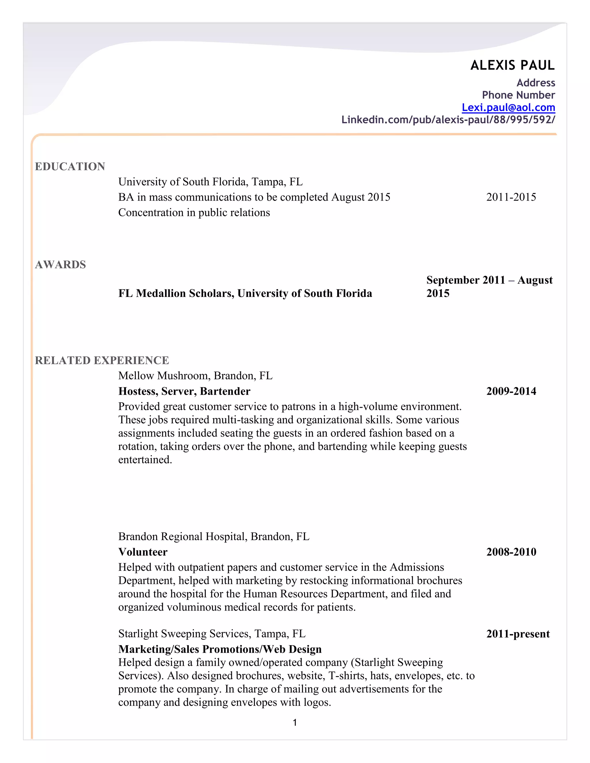 Resume for blog purposes | PDF