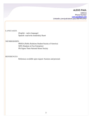 Resume for blog purposes | PDF