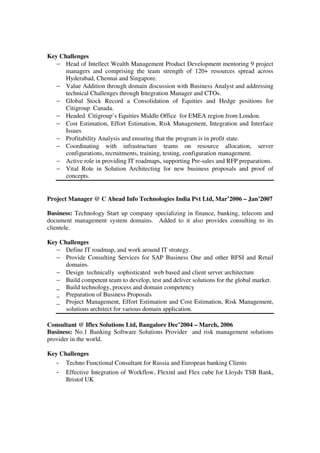 Profile for CEO, CXO and Director Position | PDF
