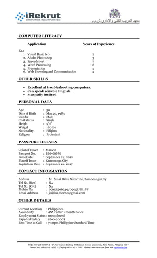 Resume format (tati) | DOCX
