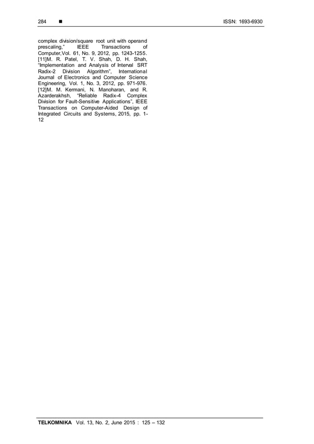 Resume fpga implementation of area eficient | PDF