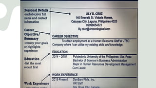 RESUME (FIL 12) Power point Presentation | PPTX