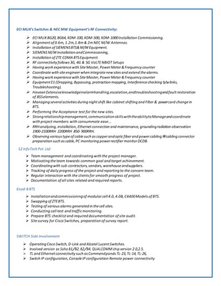 Resume from bhupathi ramu | PDF