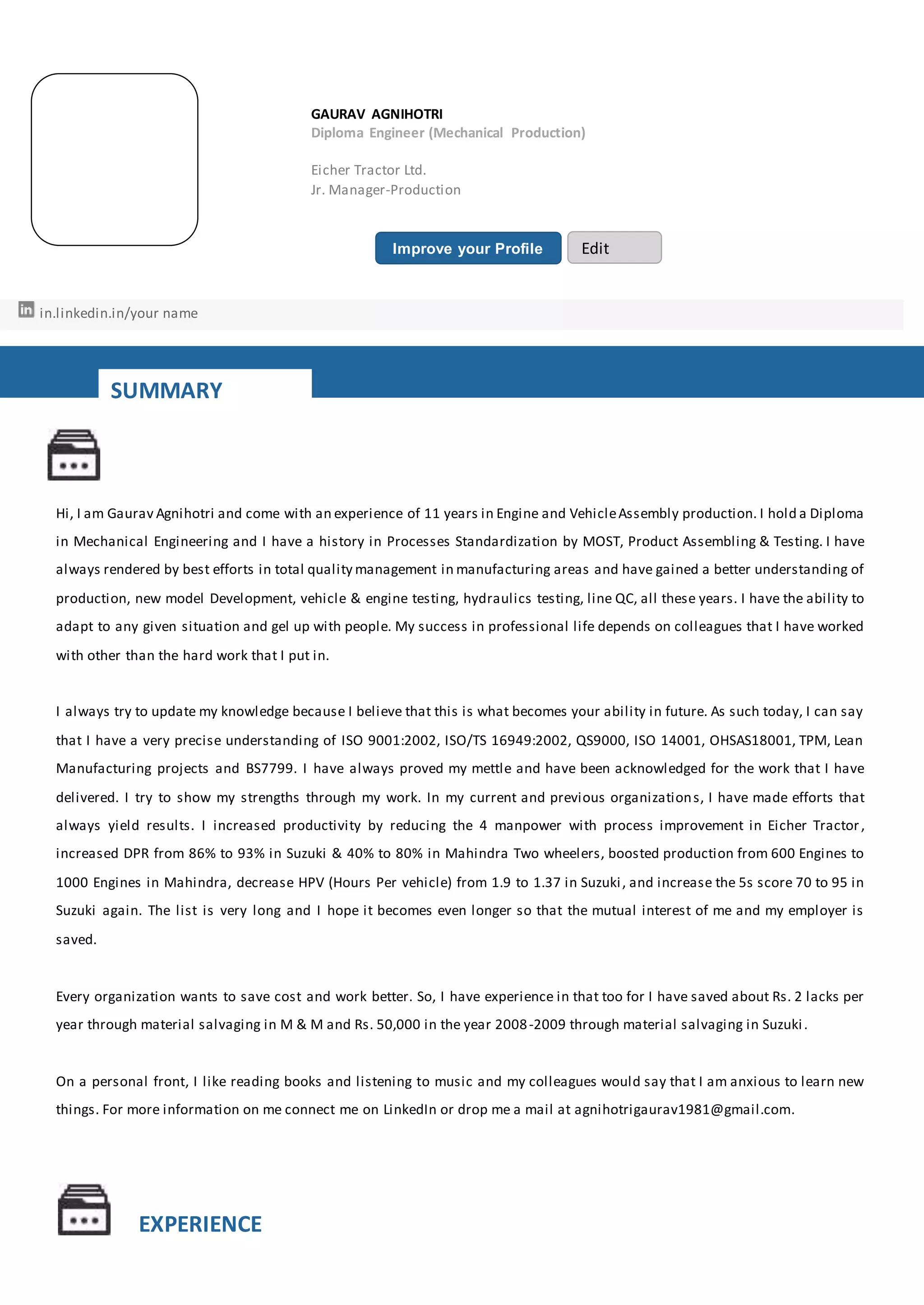 Resume gaurav | DOCX