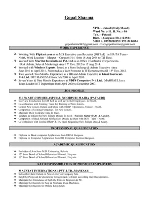Resume gopal sharma | DOCX