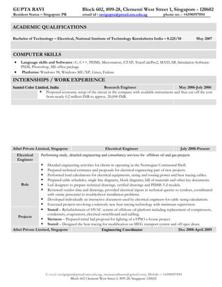 Resume Gupta Ravi | DOC