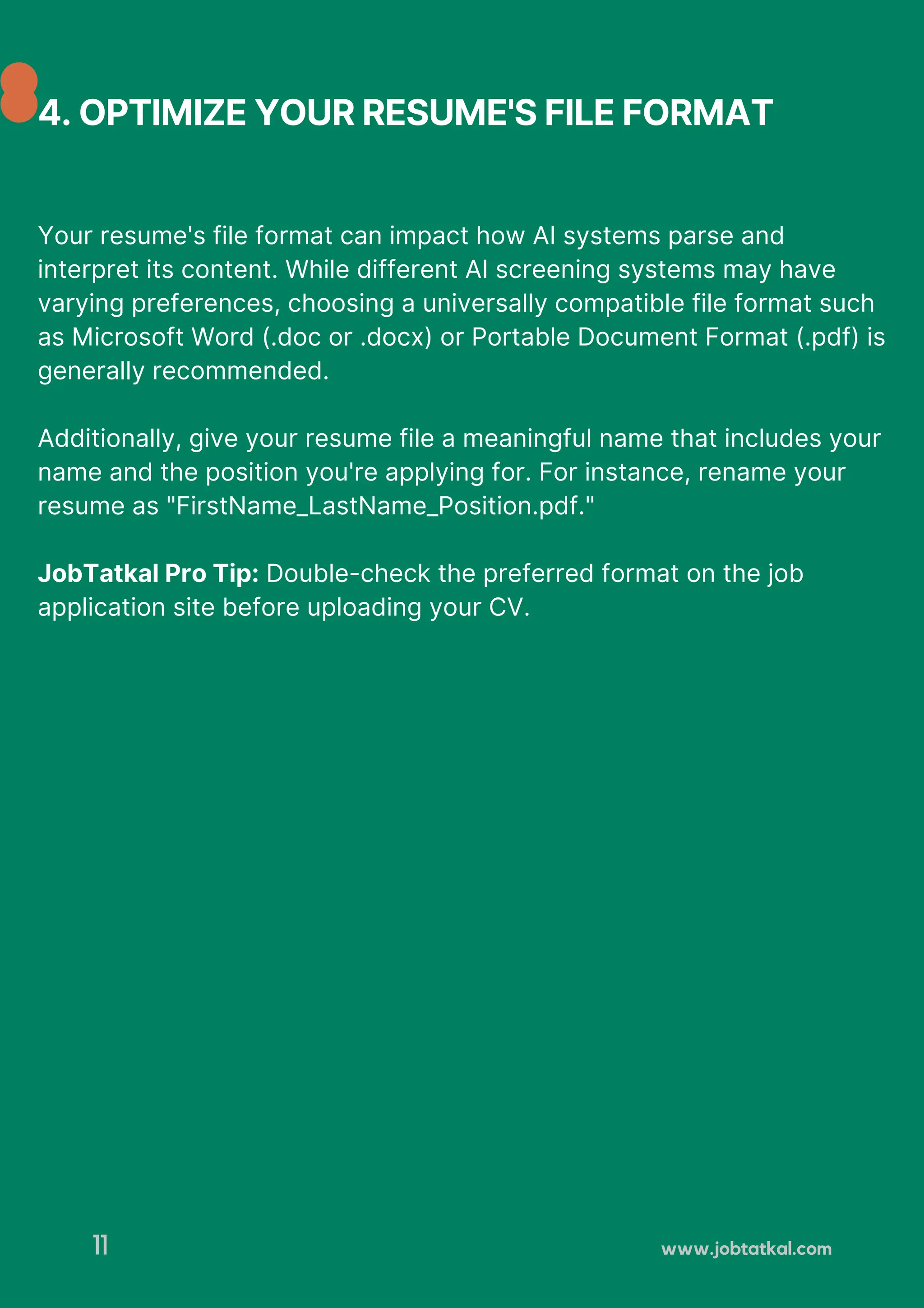 Resume hacks 5 tips to beat AI screening tools and get noticed | PDF ...