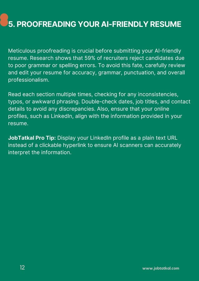 Resume hacks 5 tips to beat AI screening tools and get noticed | PDF ...