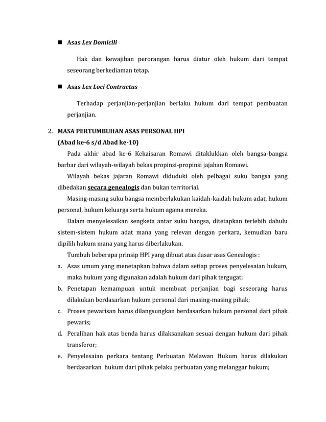 Resume Hukum Perdata Internasional | DOCX