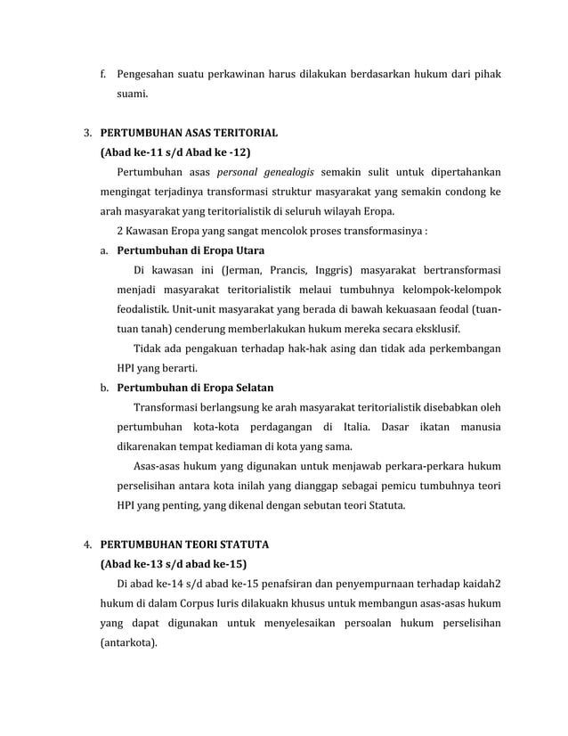 Resume Hukum Perdata Internasional | DOCX
