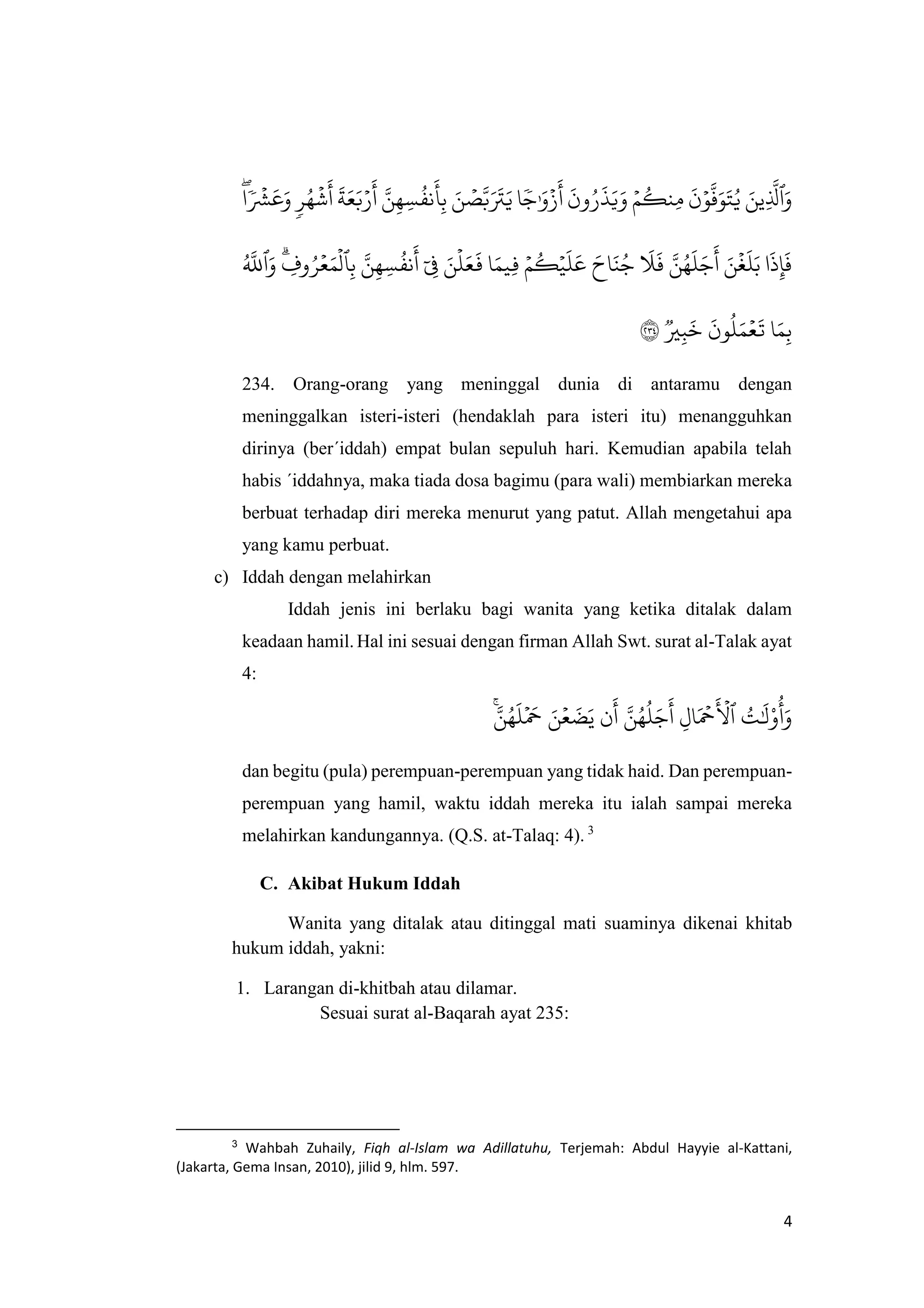 Iddah Ihdad dan Harta Bersama Wanita Karir | PDF