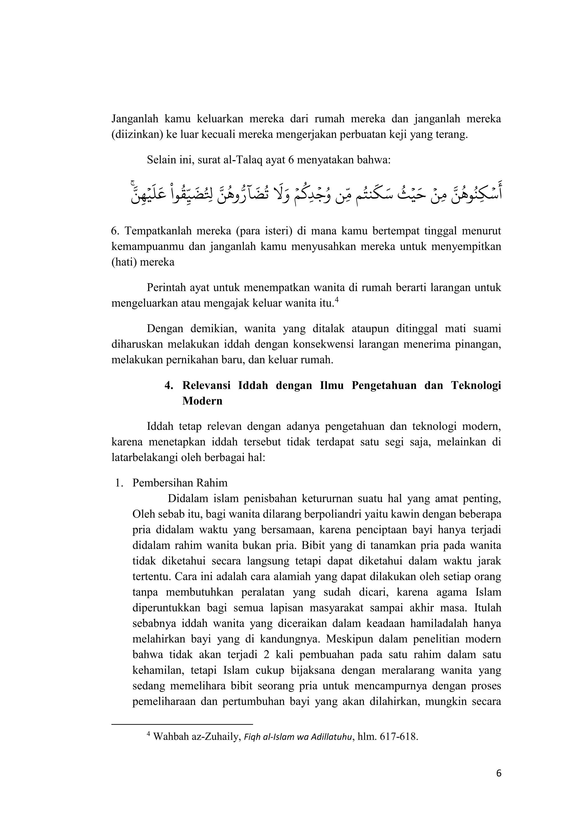 Iddah Ihdad dan Harta Bersama Wanita Karir | PDF