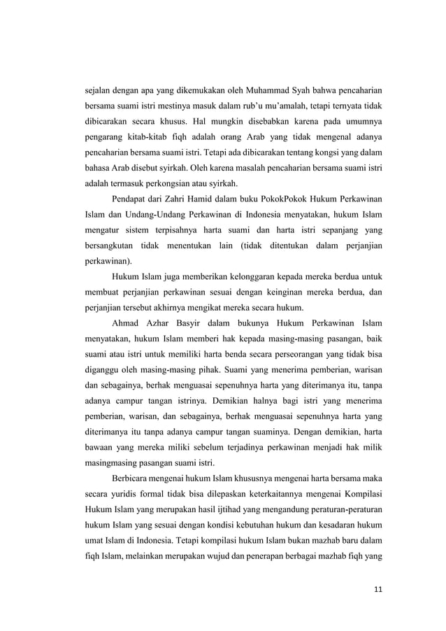 Iddah Ihdad dan Harta Bersama Wanita Karir | PDF