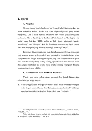 Iddah Ihdad dan Harta Bersama Wanita Karir | PDF