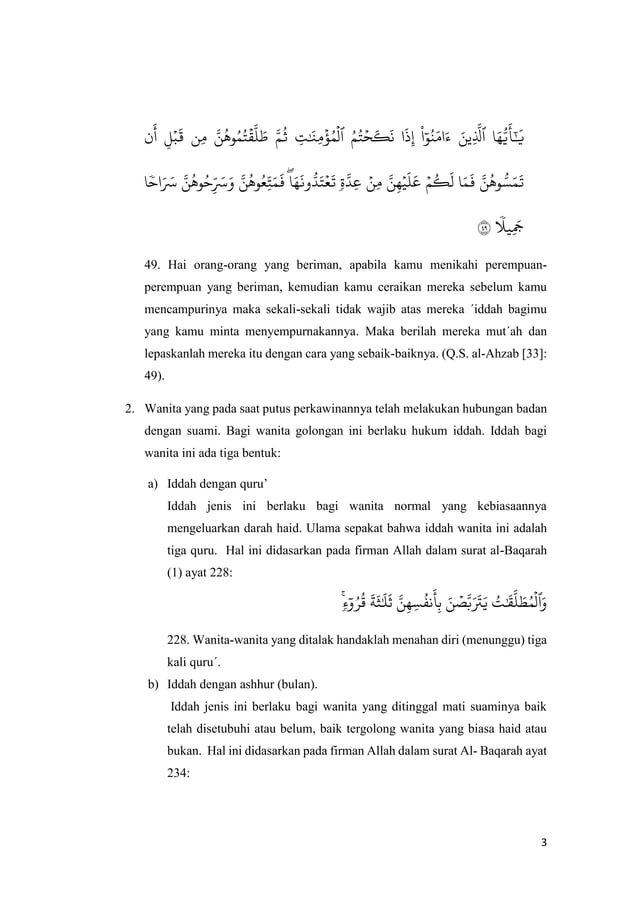 Iddah Ihdad dan Harta Bersama Wanita Karir | PDF