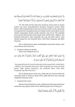 Iddah Ihdad dan Harta Bersama Wanita Karir | PDF