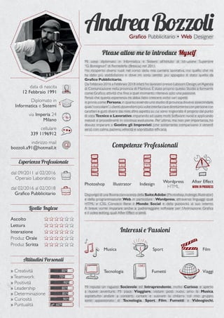 Curriculum Grafico_Bozzoli Andrea_ITA | PDF