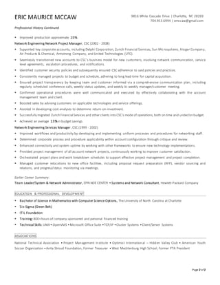 Resume of Eric McCaw | DOCX