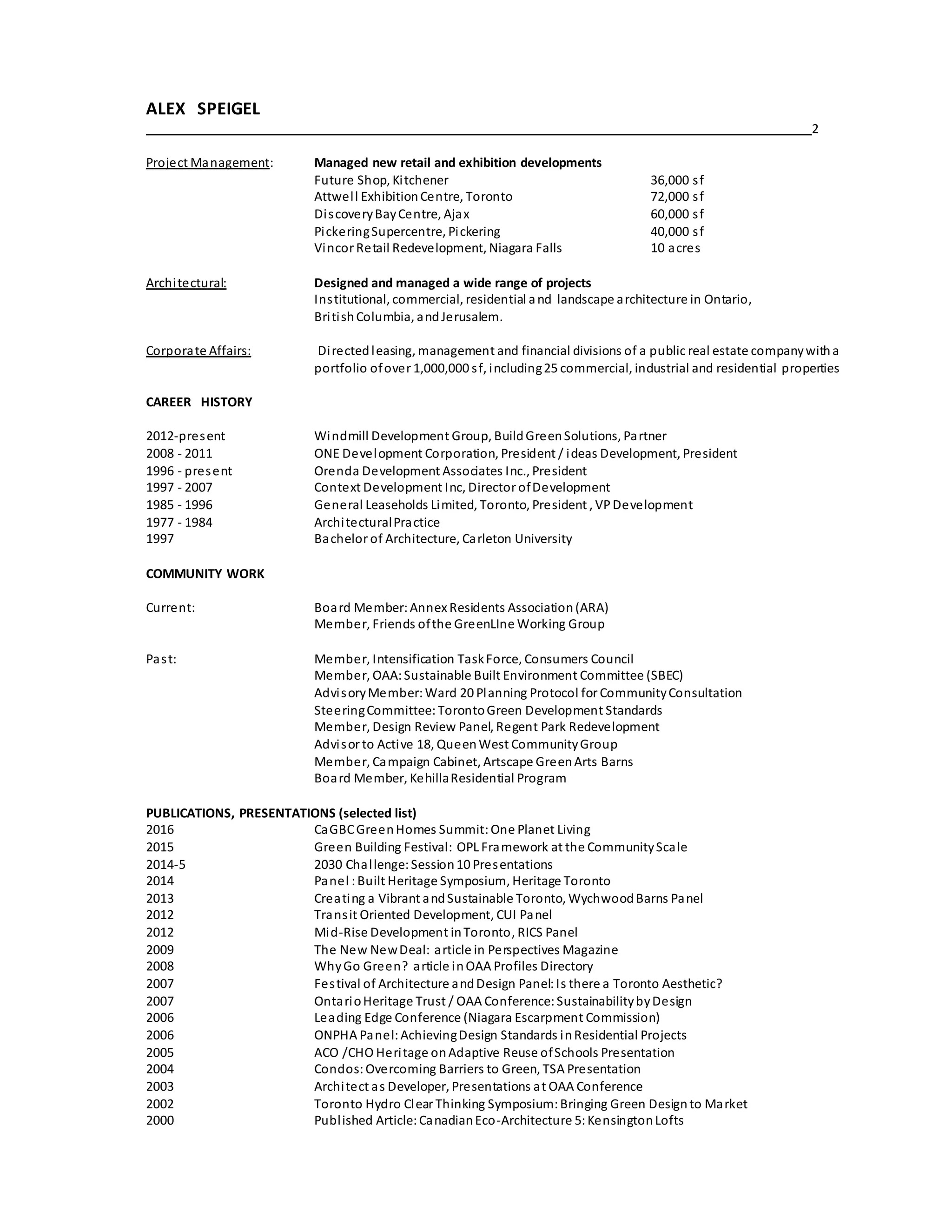 Resume January 2017 | DOCX | Developmental Sites | Real Estate