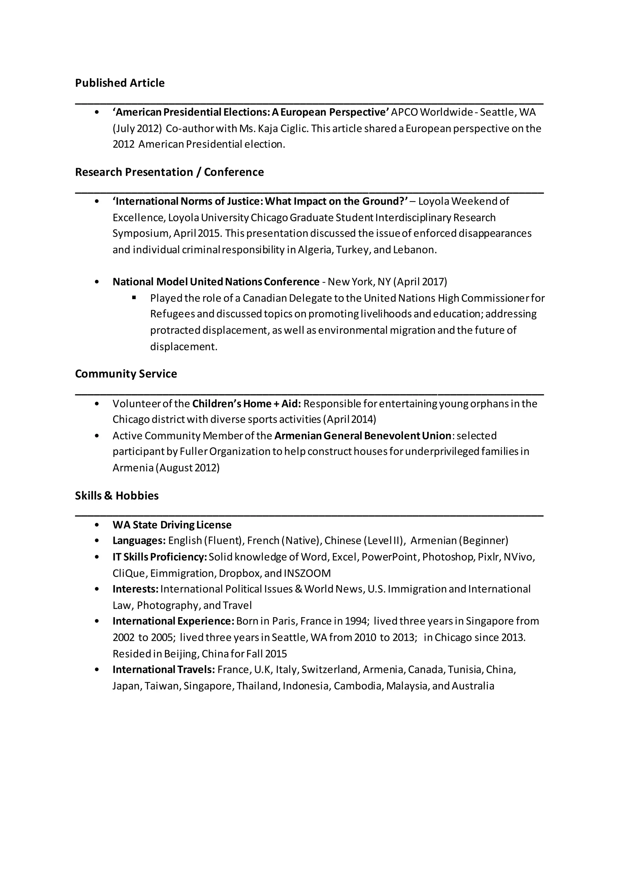 Resume Jerome Torossian 2018 | DOCX