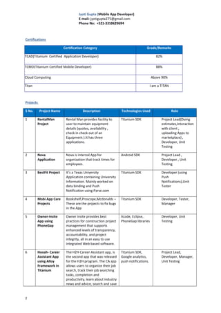 Resume jyoti gupta | PDF