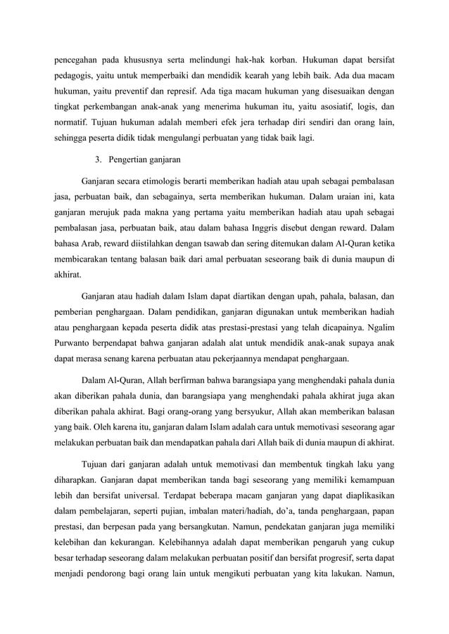 HAKIKAT HUKUMAN DAN GANJARAN DALAM ISLAM | PDF