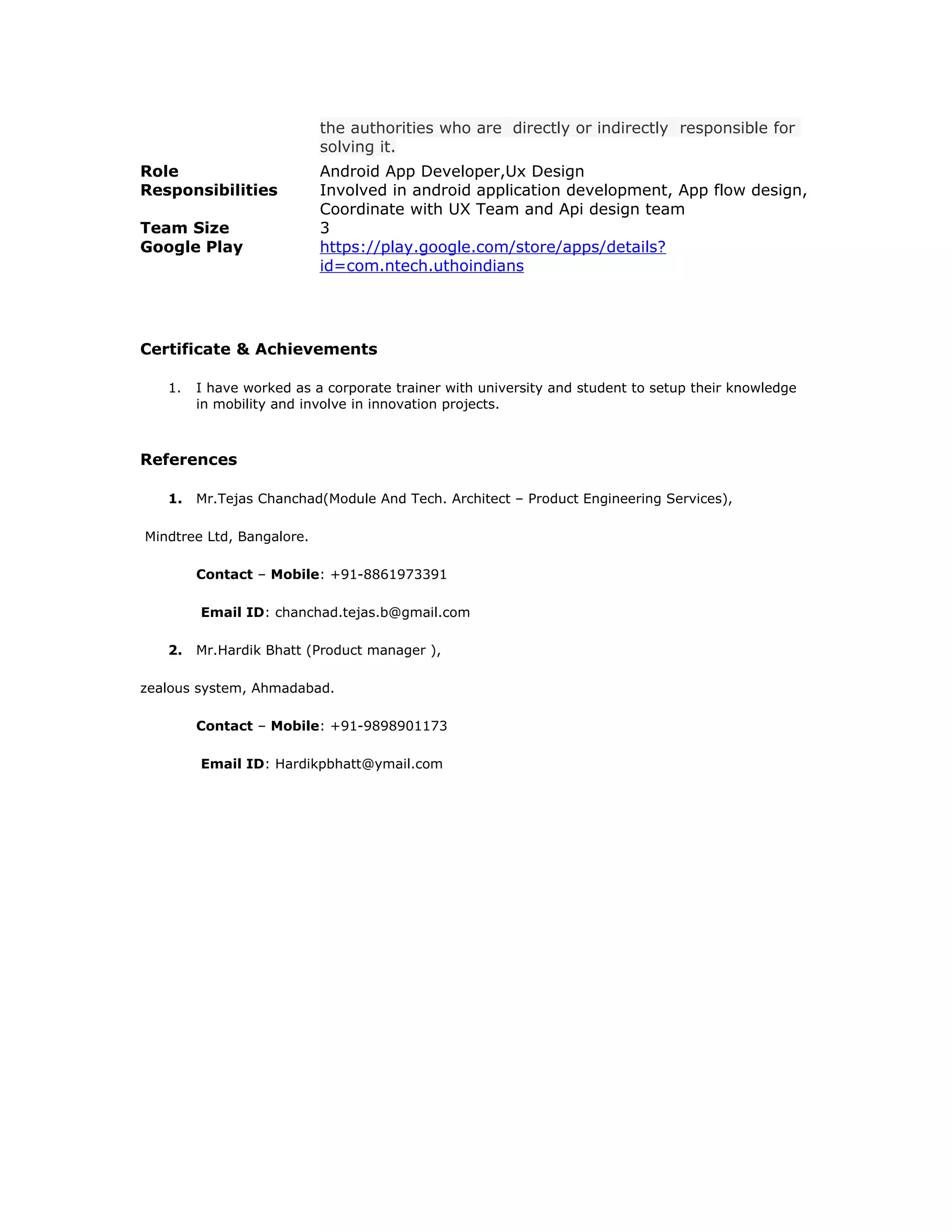 Resume keyur | DOC