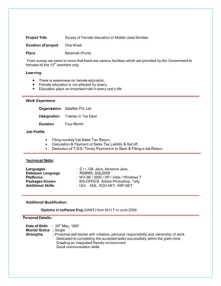 Resume kinjal rathod | DOCX