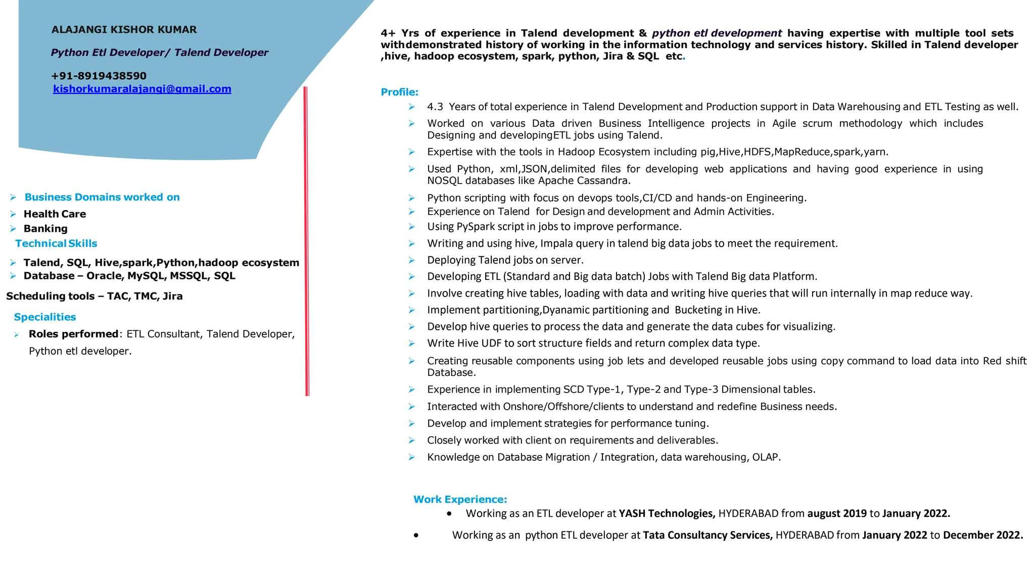 Resume_KISHORE.pdf Resume...........,...... | PDF