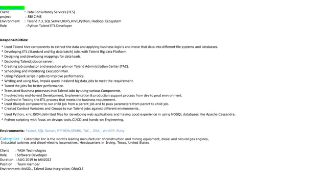 Resume_KISHORE.pdf Resume...........,...... | PPT