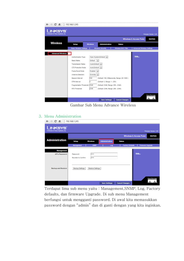 Resume konfigurasi access point | PDF