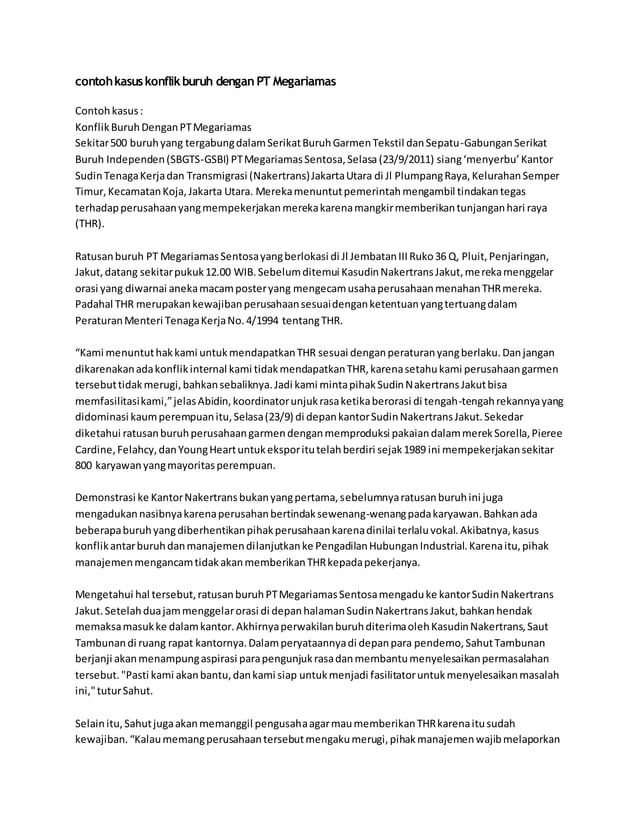 resume konflik dalam organisasi beserta analisis | DOCX