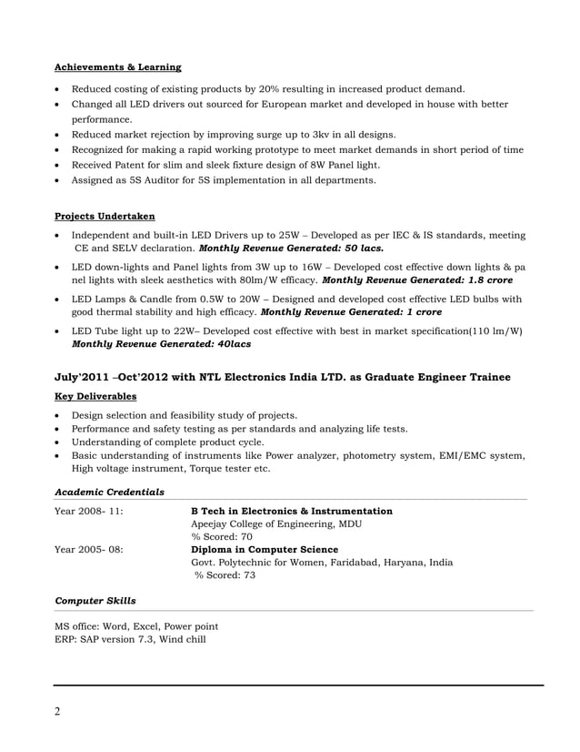 Resume kriti | PDF | Business | Business and Finance