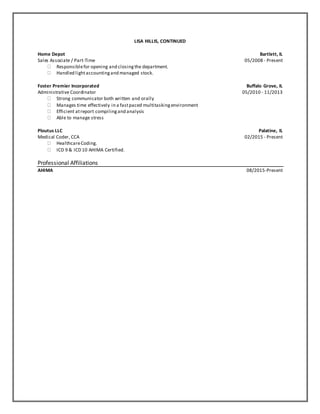 Resume LISA M HILLIS-2016-04 | DOCX