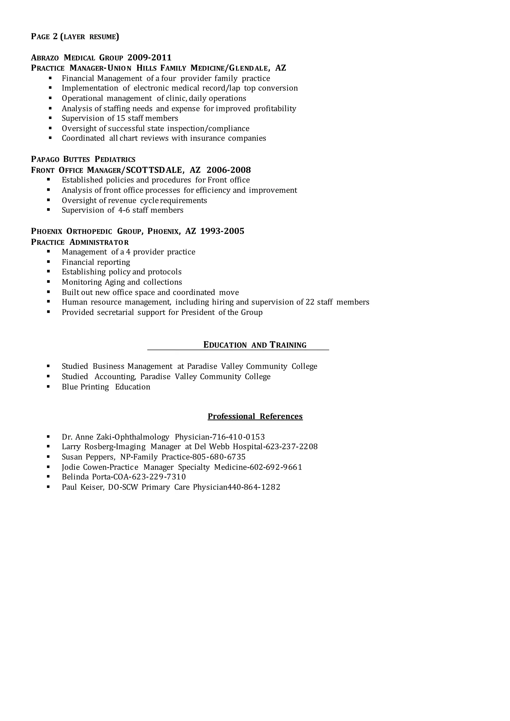 Lori Layer resume | DOCX
