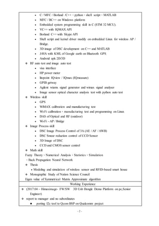 Resume marky20181025 | DOCX | Operating Systems | Computer Software and ...