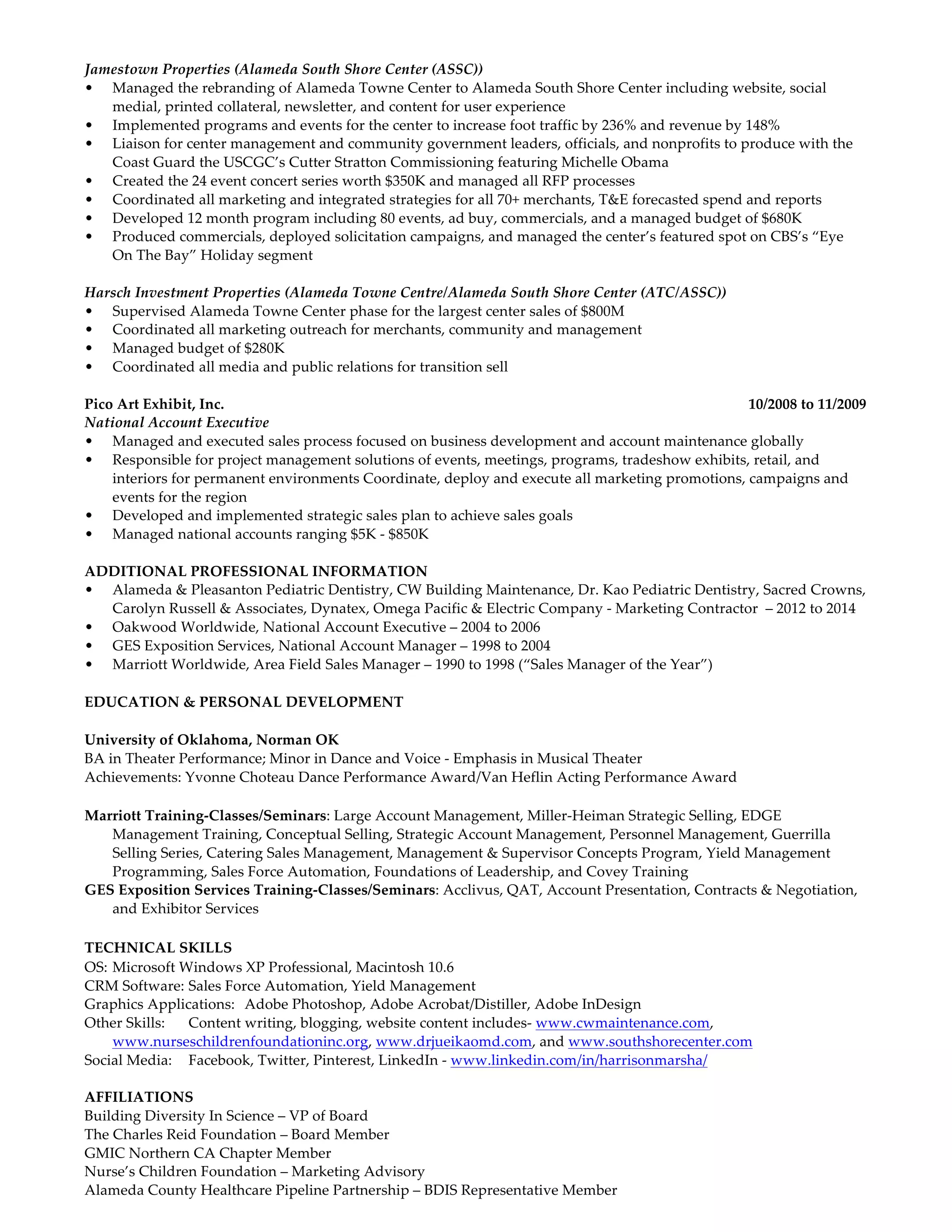 Resume marsha harrison | PDF