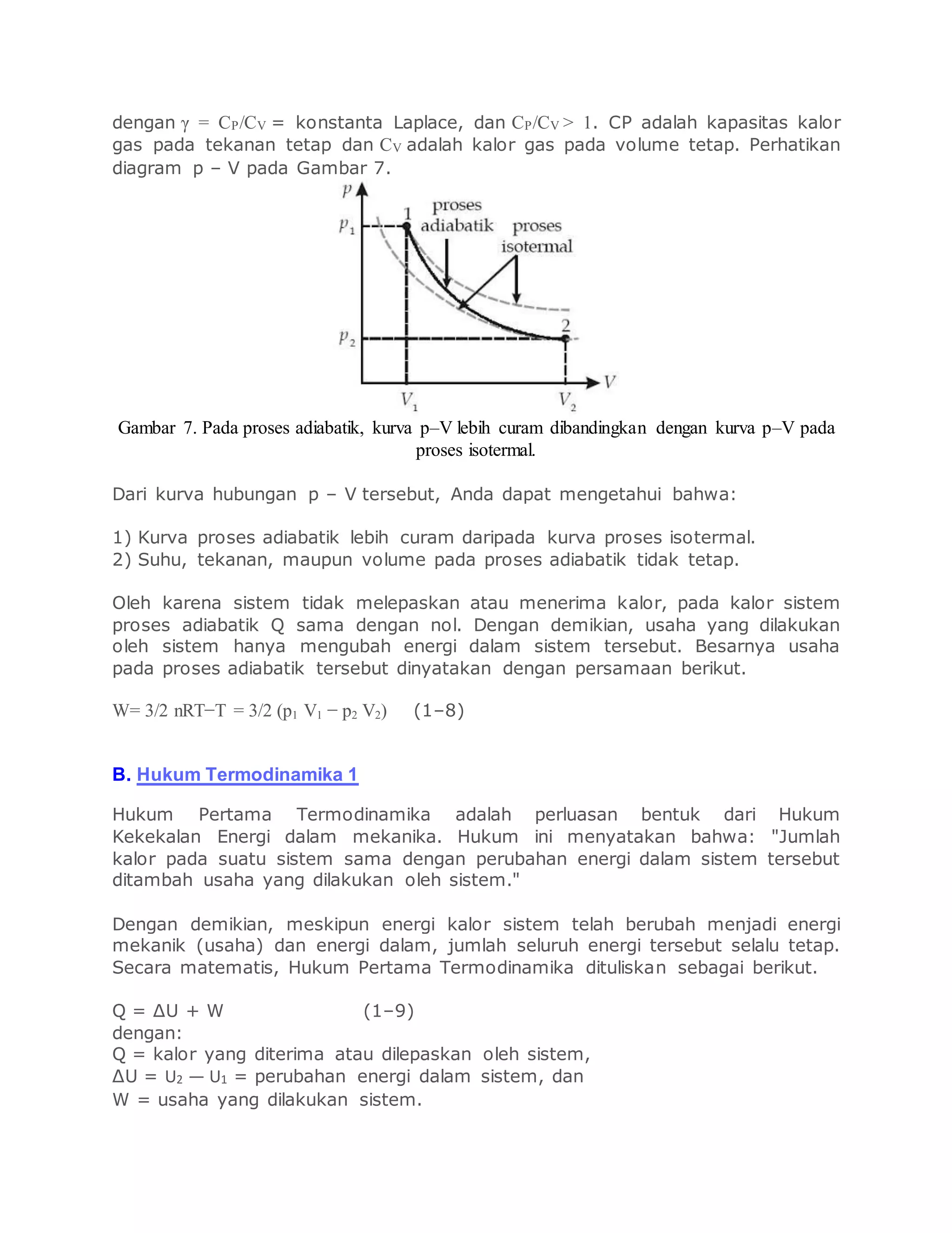 Resume materi termodinamika | DOCX