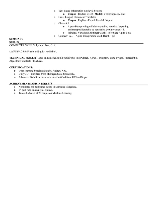 Harshit Resume May 2019 | PDF