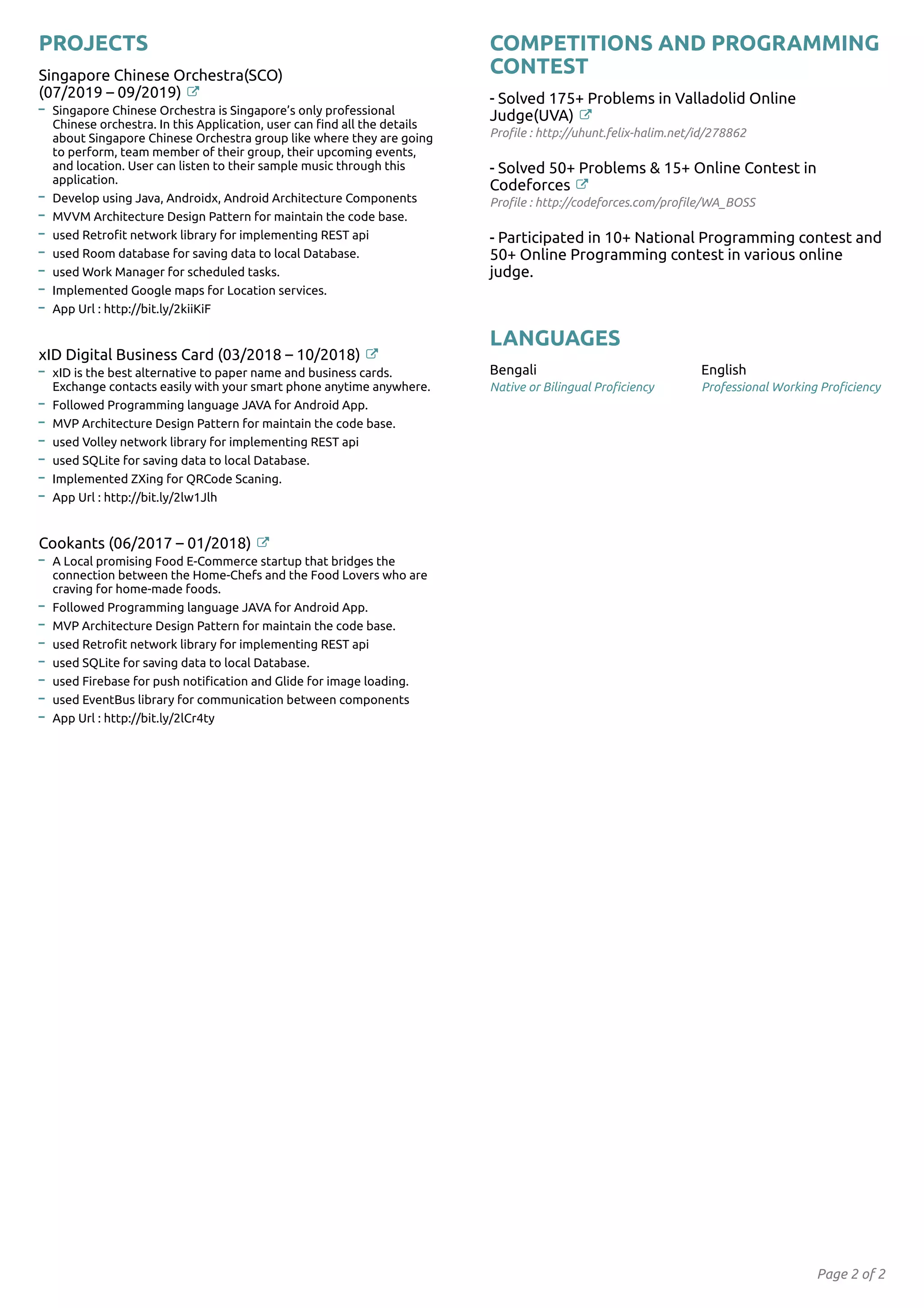 Resume of Md Imtiaz Uddin Ahmed | PDF | Programming Languages | Computing