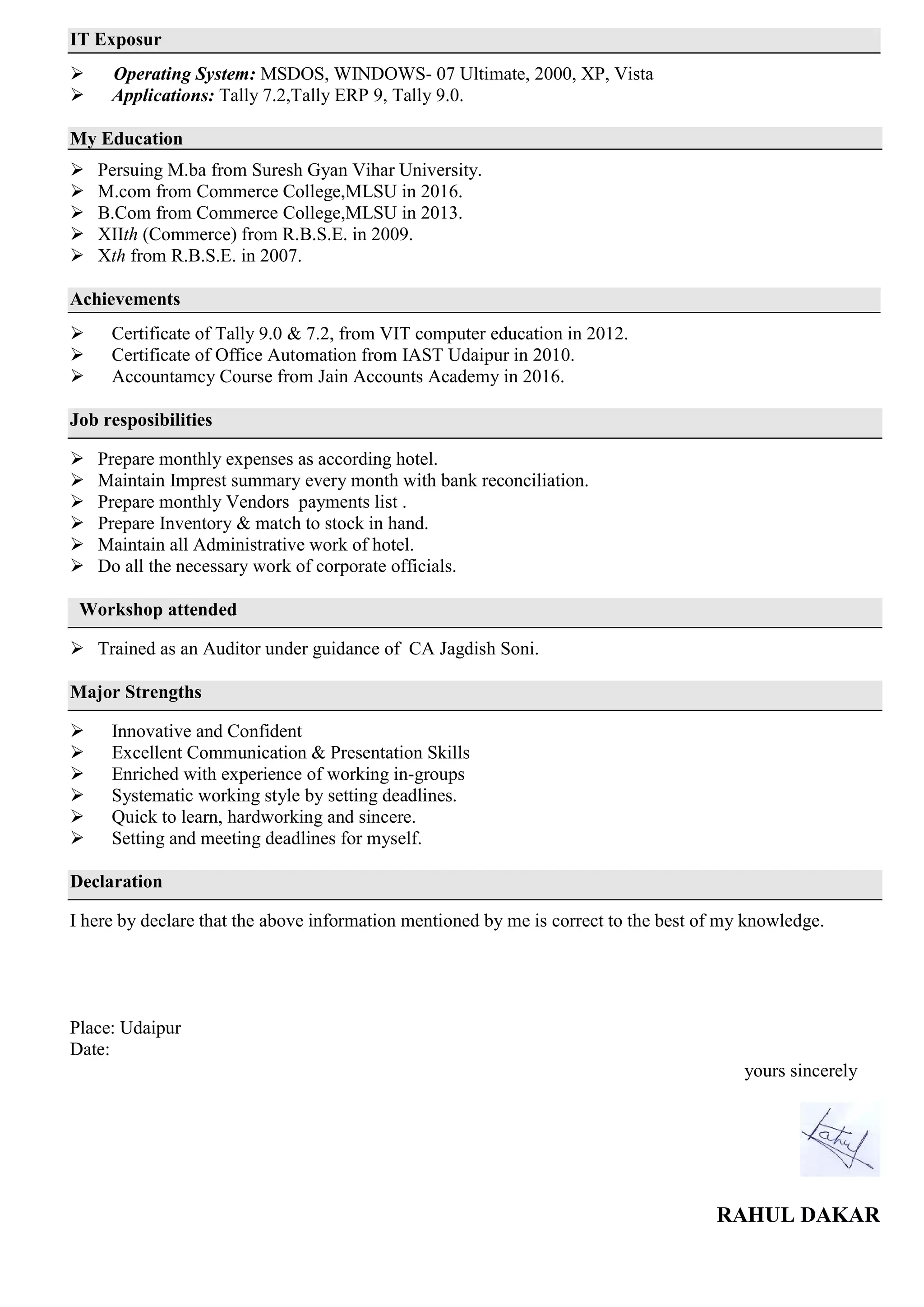Resume me | PDF