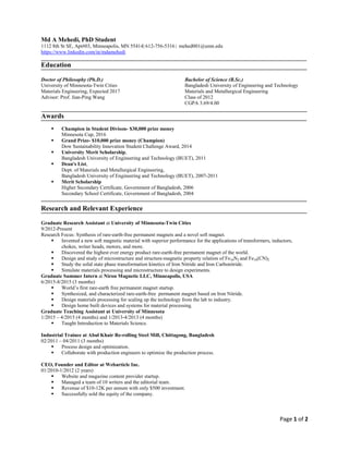 Mehedi Materials Science PhD | PDF